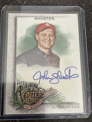 John Shuster Olympic Curler Full Size Auto 2022 Topps Allen & Ginter # ...