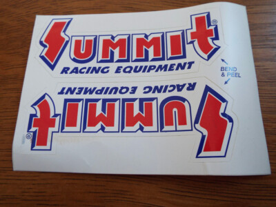 Pair of SUMMIT Auto/Car Racing Equipment Stickers / Decals | eBay