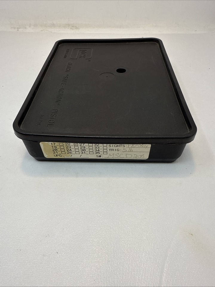 Glock Black Tupperware Plastic Case Box | eBay