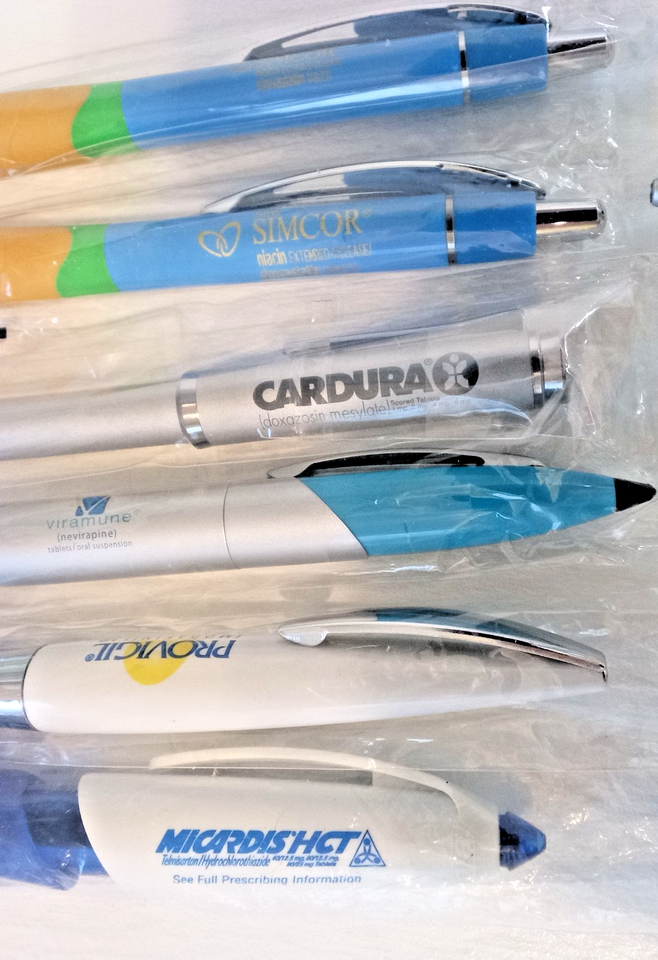 Lot Heavy Metal Plastic Drug Rep Pens Pharmaceutical Pharma Medical ...