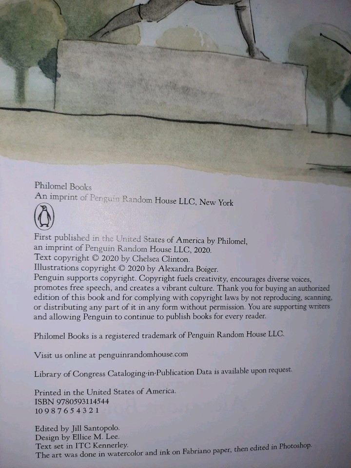 Chelsea Clinton She Persisted In Sports Signed Edition Book | eBay