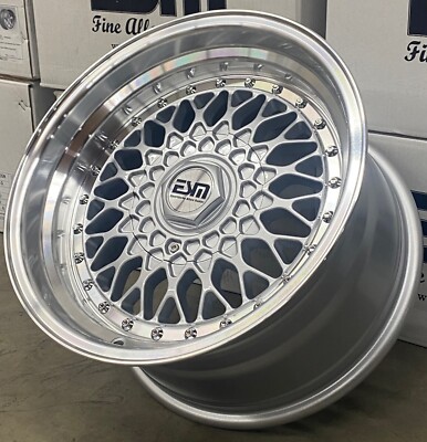 15x8 +15 SL 4x100 5x100 ESM-02R Wheels Rims VW Jetta Golf GTI Mk1 Mk2 ...