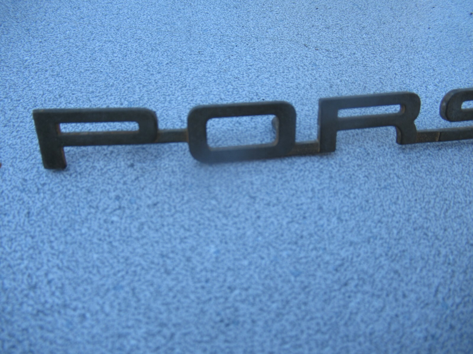 PORSCHE 356 c Rear Engine Lid Emblem "PORSCHE" #13 Bag#21 C#106 | eBay