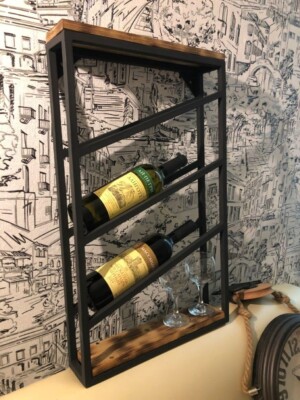 Wine Rack Metal, Steel Wine Rack, Industrial Wine Rack, 3 Bottles | eBay