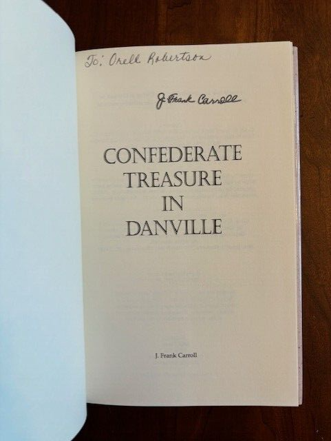 Confederate Treasure in Danville, CSA Gold, VIRGINIA Post-Civil War ...