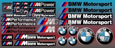 BMW Motorsport M Power 53 Stickers Decals Set Performance 3 5 7 series ...