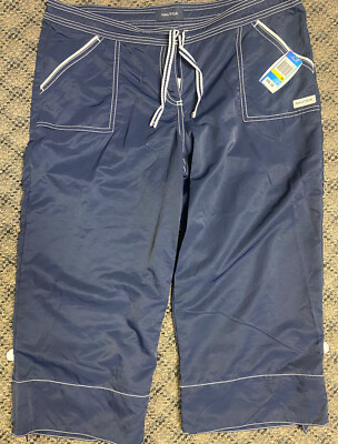 NAUTICA WOMEN'S BLUE CAPRI SHORTS NWT | eBay