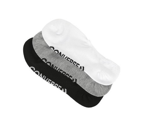 CONVERSE 3 Pack Ultra Low Socks Men Sz 4-10 Women Sz 8+ Chucks White ...