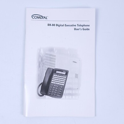 Manual for Comdial Digital Executive Telephone DX-80 7260-00 Phone User ...