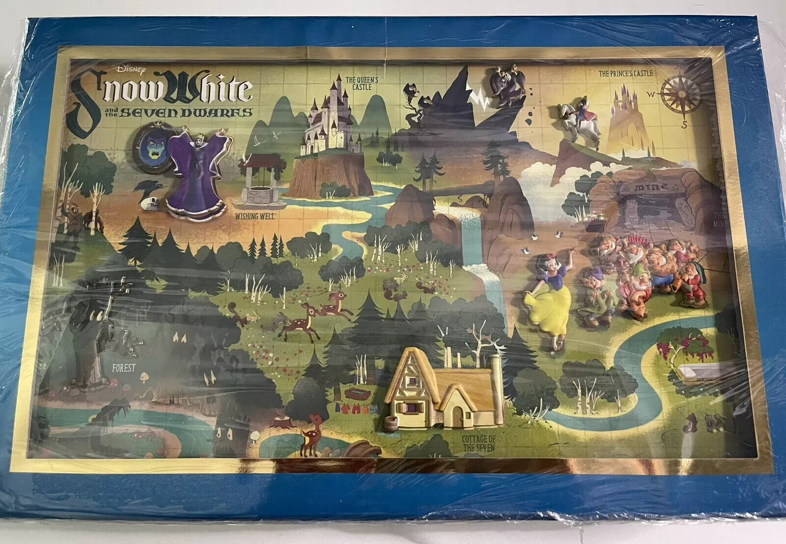 D23 Expo 2024 Disney Pin Maps MOG Snow White 7 Dwarfs WDI Box Set LE ...
