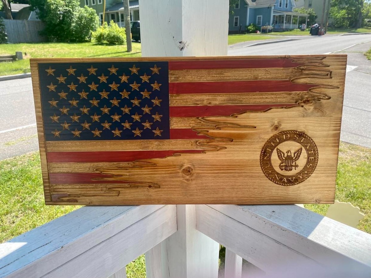 Handmade Wooden American Flags 450+ American Flag Painted On Wood