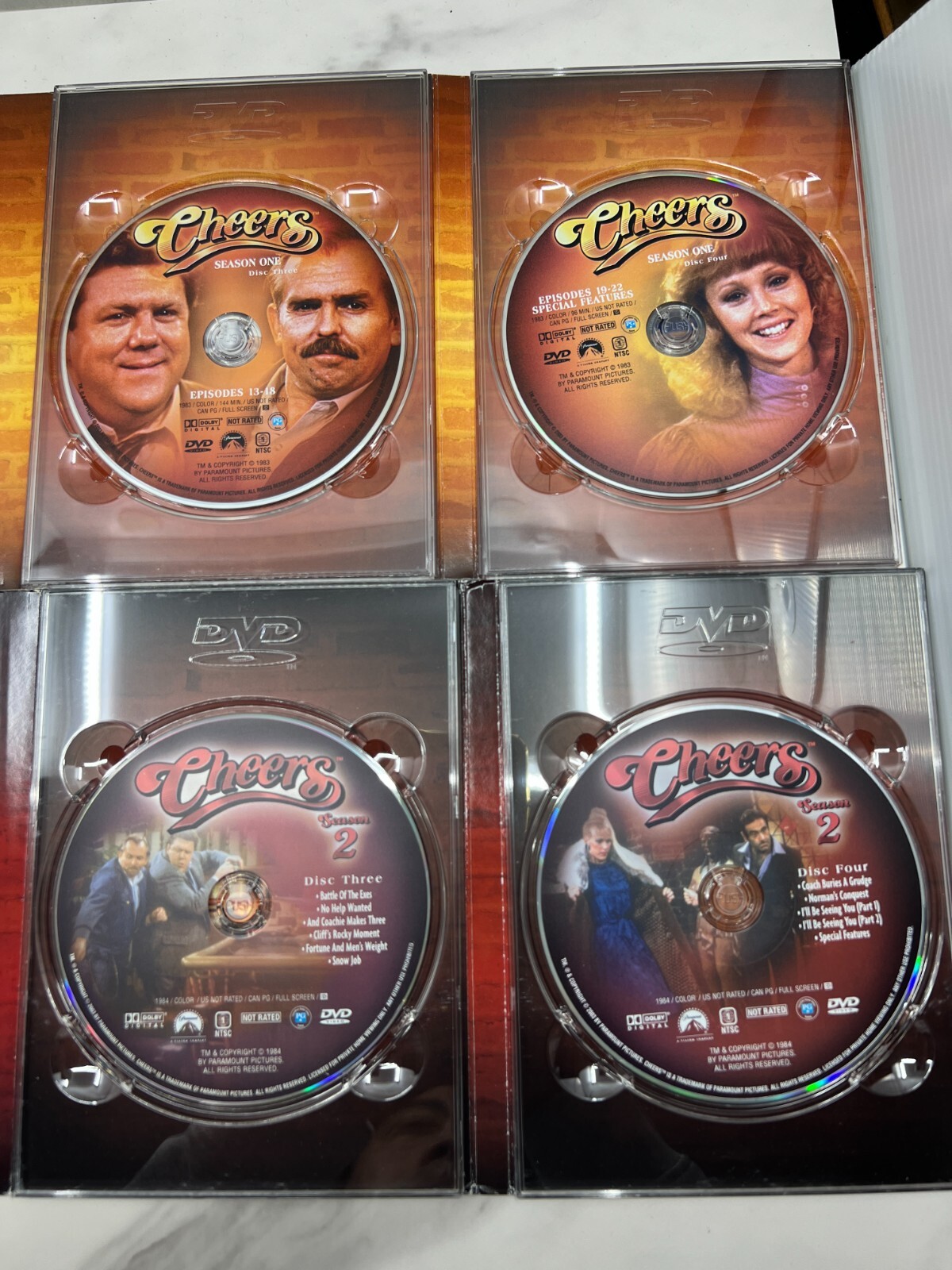 Cheers TV Show Series Seasons 1, 2, 4, & 5 DVD Box Sets NBC American ...
