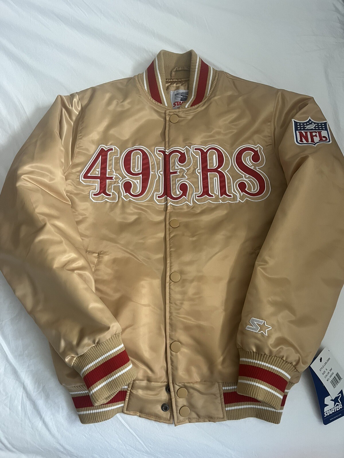 San Francisco 49ers Homage Exclusive Starter Jacket Gold SF Niners ...