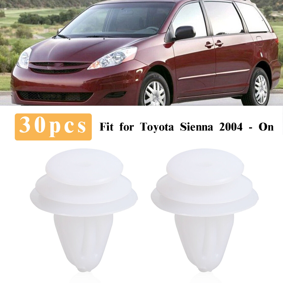 90467-10188 30pcs Nylon Door Trim Panel Retainer Clips For Toyota ...