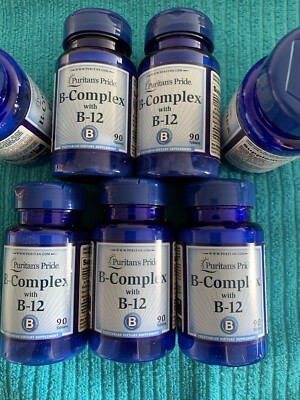 Puritan's Pride Vitamin B-Complex w/ Vitamin B1, B2 + B12. (90 TABS ...