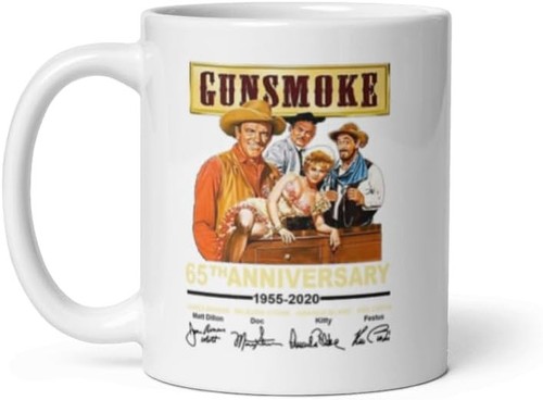 Gunsmoke 65th Anniversary Mug 11oz Cast Signed Matt Doc Festus Gift | eBay