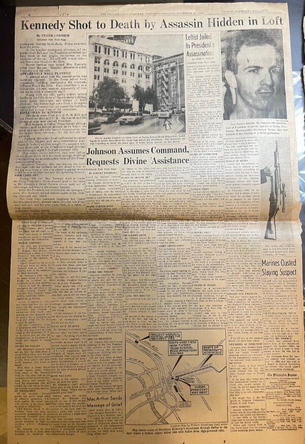 JFK Kennedy Shot Dead Original Newspaper 1963 | eBay