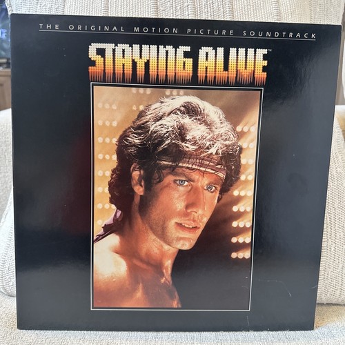 STAYING ALIVE OMP Soundtrack LP Vinyl 1983 The Bee Gees. (RSO RXS-1 ...