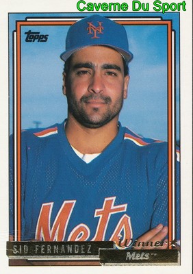 382 SID FERNANDEZ METS TOPPS GOLD WINNER BASEBALL CARD 1992 | eBay