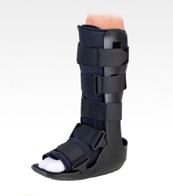 Breg Softgait Air Walker Calf Ankle Foot Toe Boot Black Size M Tall for ...