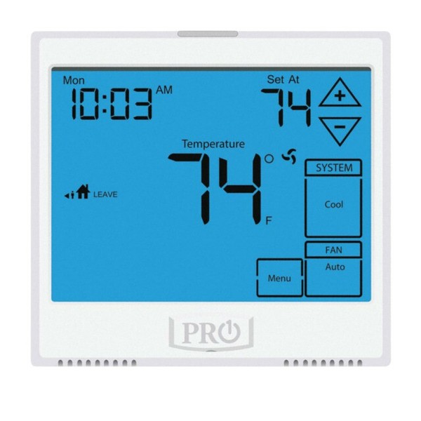 Pro1 IAQ T755S 7-Day Programmable Touchscreen Thermostat - White for ...