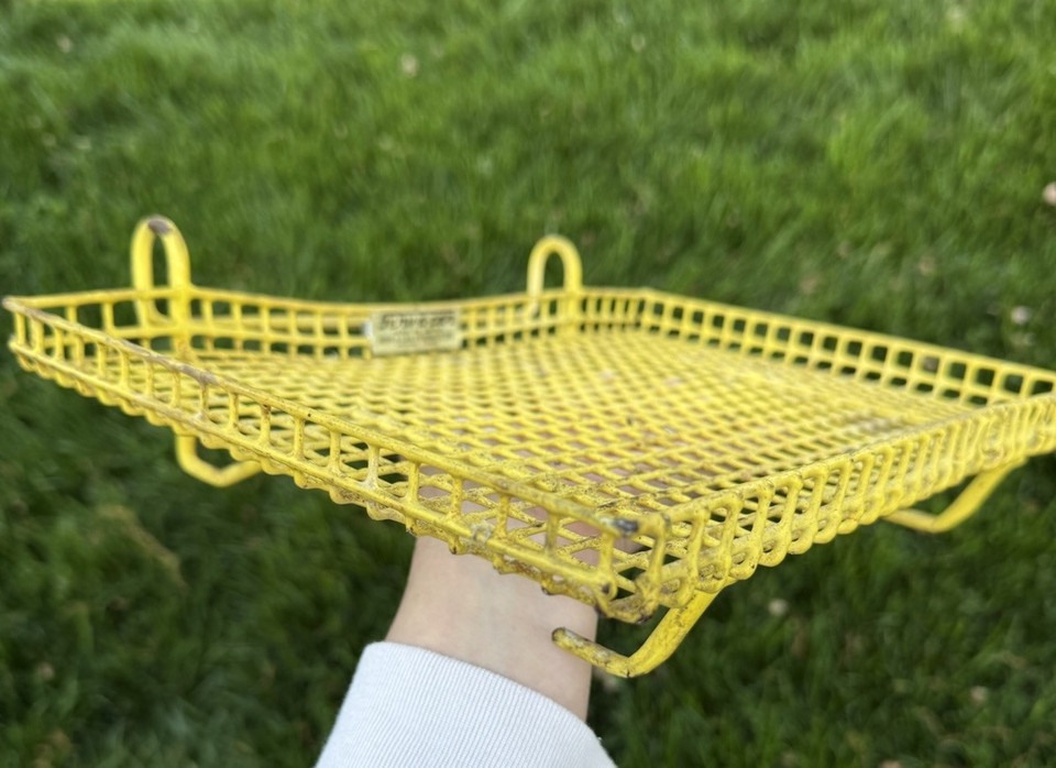 Vintage Serv-a-Car Metal Car Hop Drive-In Window Tray Yellow Parsons ...