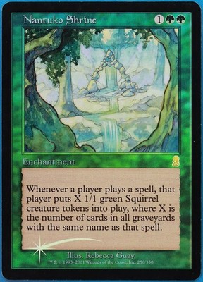 Nantuko Shrine FOIL Odyssey PLD Green Rare MAGIC MTG CARD (ID# 469114 ...