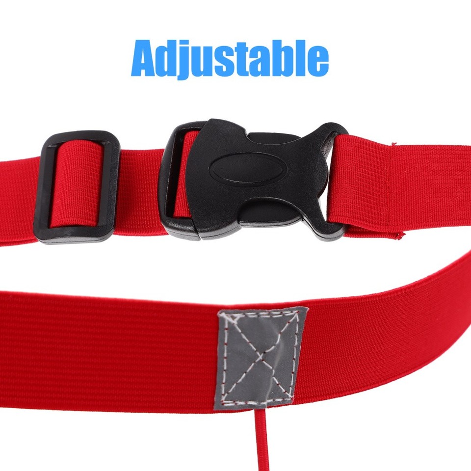 2 PCS Start Number Running Race Bib Belt with Storage Reflective for ...