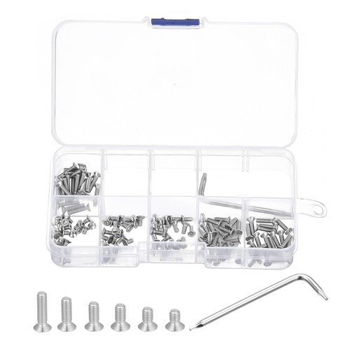 M2.5 Torx Security Screws Kit(M2.5x4/5/6/8/10/12mm)120pcs Countersunk ...