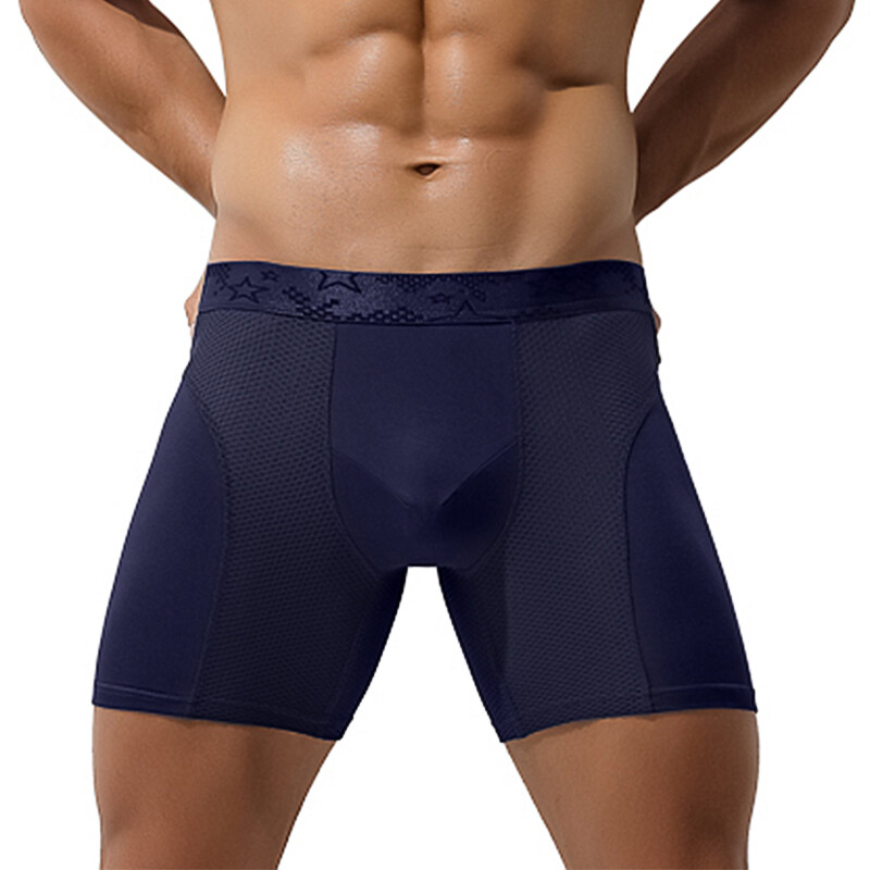 Mens Boxer Shorts Underwear Breathable Anti-Chafing Compression Tagless ...