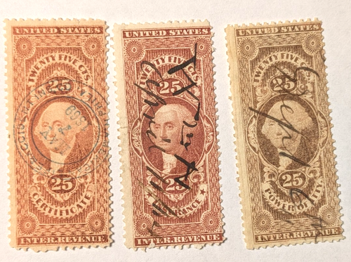 25 cent 1st Issue Documentary Stamps (R 44, 46, 48) Used | eBay