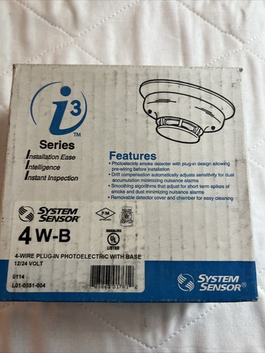 4W-B Photoelectric smoke detector. | eBay