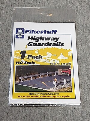 Rix Products Pikestuff HO Scale Highway Guardrails 1-Pack 541-0003 ~ TS ...