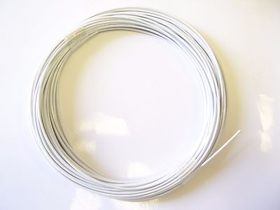 WHITE Vinyl Coated Wire Rope Cable,1/16 - 3/32, 7x7, 100 Ft Coil | eBay