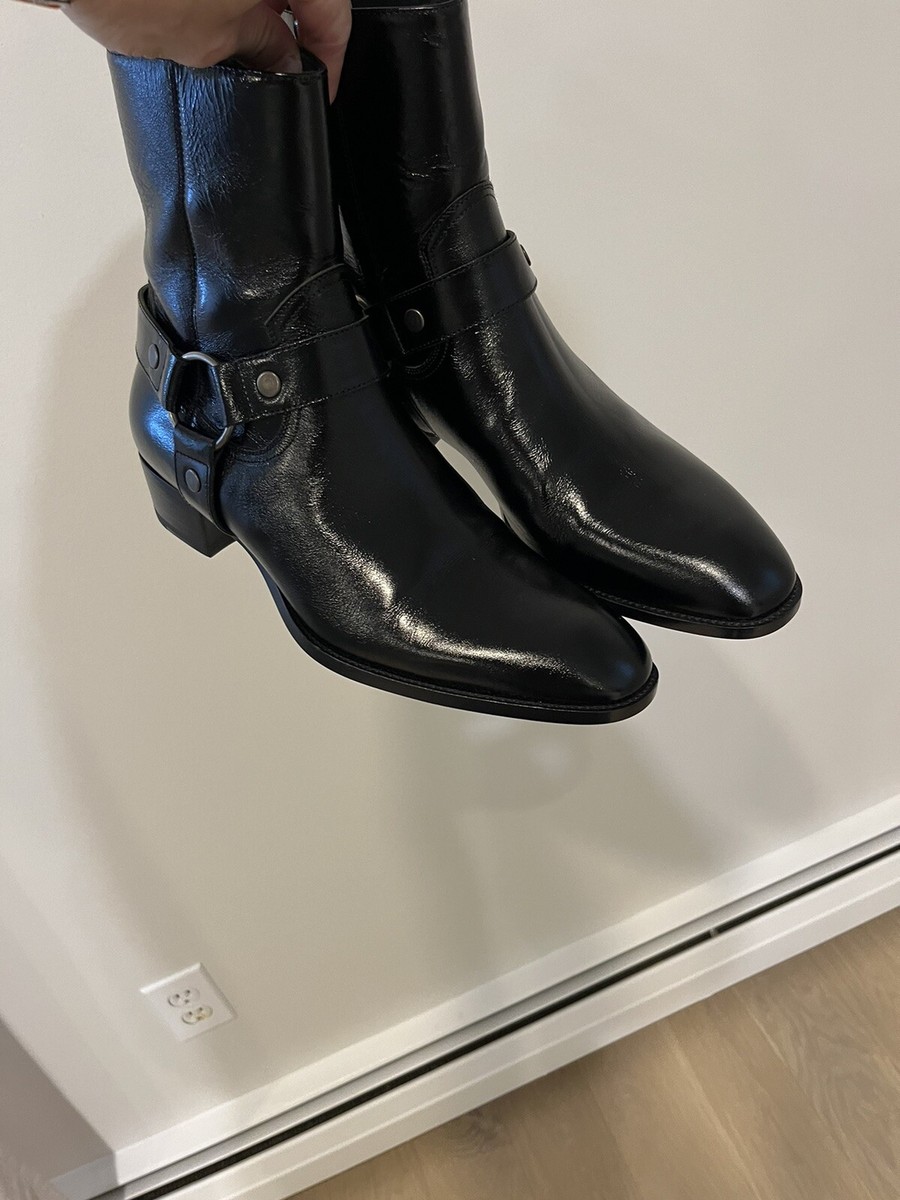 Saint Laurent YSL Wyatt Harness Boots. Black. US Size 41.5 Saint Laurent YSL Wyatt Harness Boots. Black. US Size 41.5