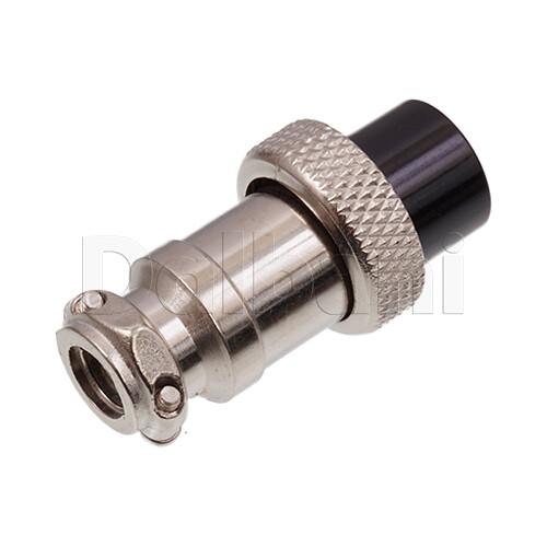 10101510169 Circular Cable Connector 4 Pin Female Silver Locking Ring ...