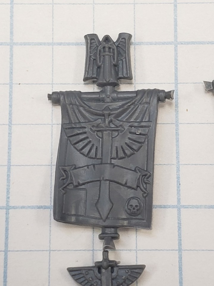 Warhammer 40k Dark Angels Bits OOP Company Veteran Back Banner x4 Set ...