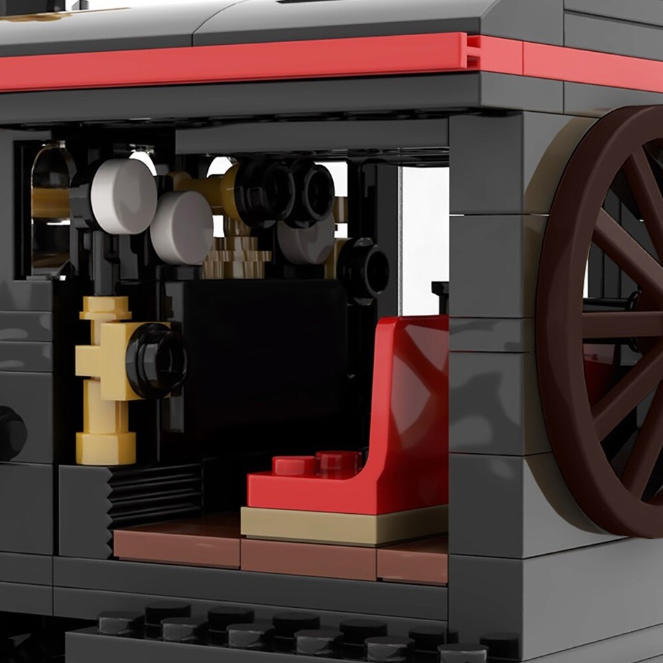 MOC Back to the Future Jules Verne Time Train 880PCS Building Blocks ...