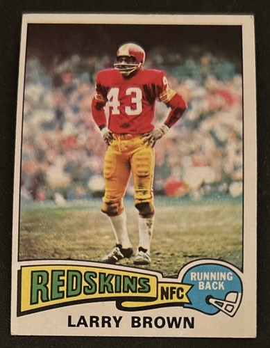 1975 Topps Larry Brown Football Card #200 Redskins Running Back VG O/C ...