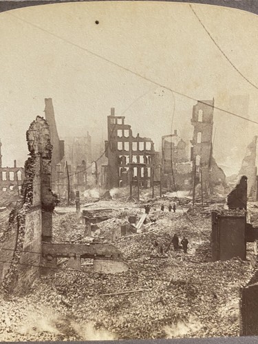 Baltimore Maryland MD Great Fire Ruins 1904 Antique Stereoview SV Photo ...