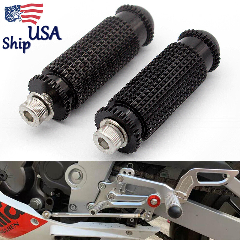 Universal Foot Pegs Rear set Footrest Pedal For Racing Streetbike Sport ...