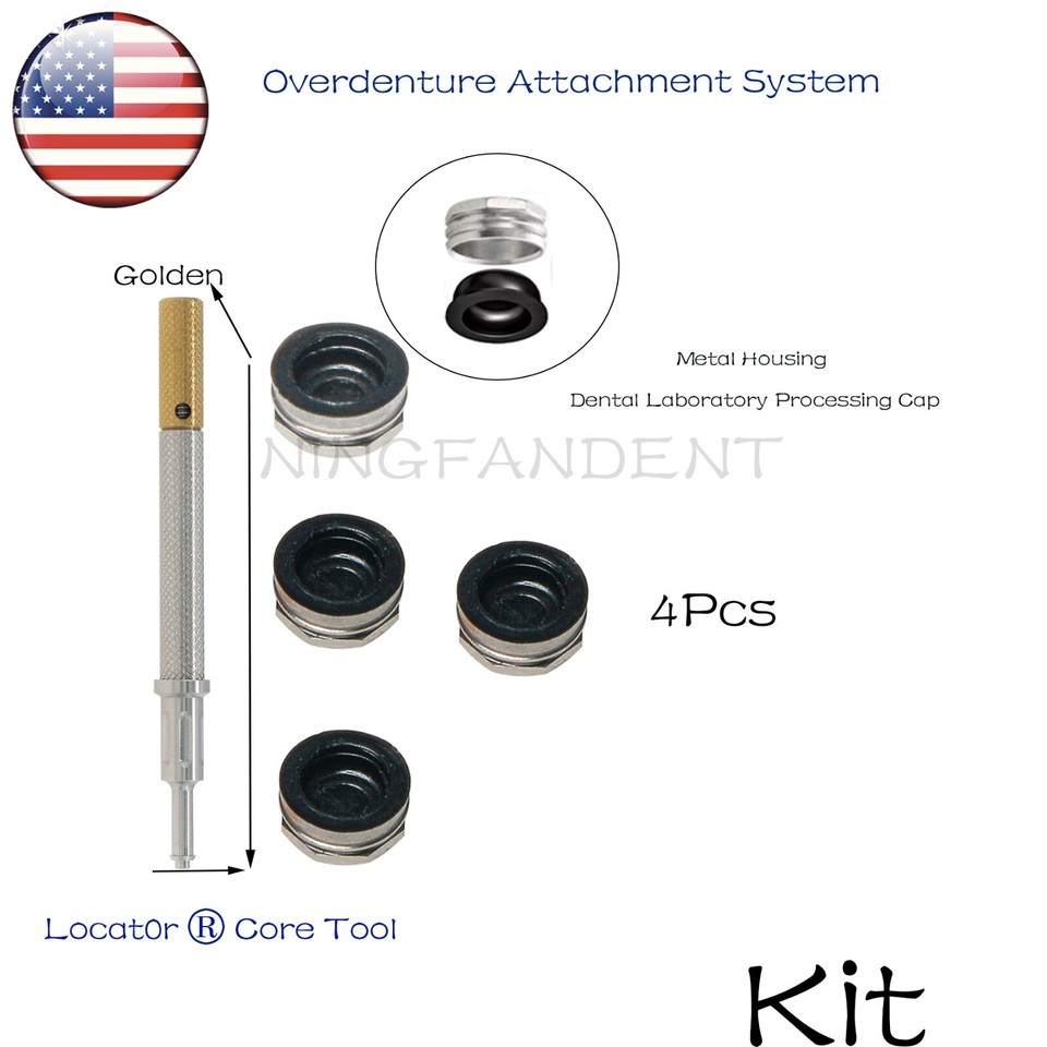 US Universal Dental Retention Caps Locator Insertion Extraction Remove ...