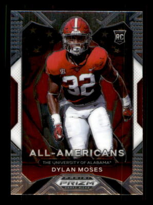 2021 Football Prizm Draft Picks Dylan Moses Alabama Crimson Tide #190 ...
