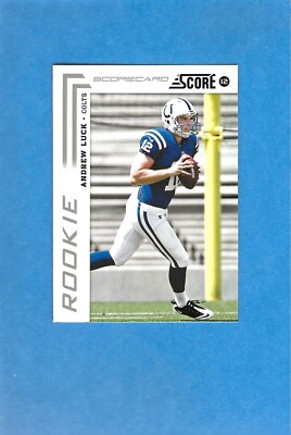 2012 SCORE #304 ANDREW LUCK ROOKIE CARD RC INDIANAPOLIS COLTS NM to ...
