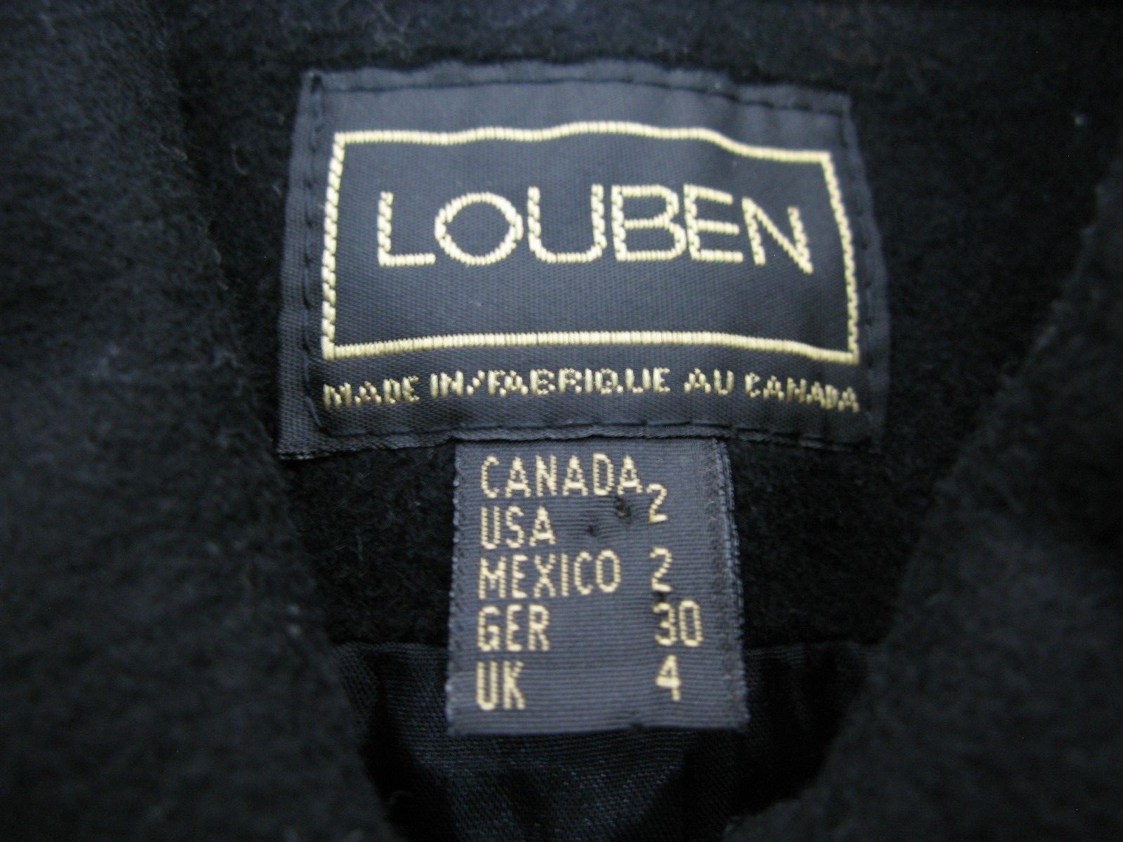 Louben Blazer Sz 2 Black Cashmere Wool Blend Jacket Canada Womens | eBay