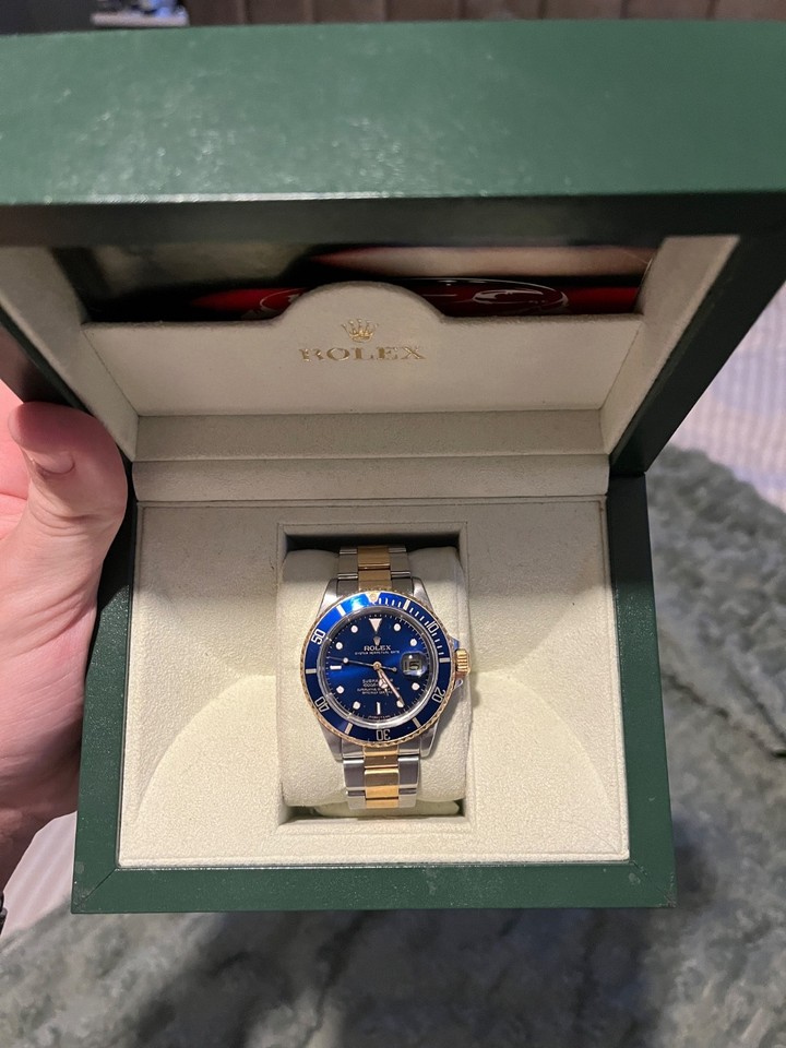 Rolex Submariner Date - 16803 ‘Bluesy’ - Year 1990+ | eBay UK