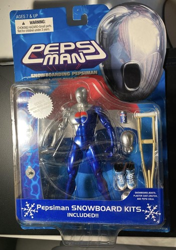 PEPSI MAN Snowboarding Pepsiman Ultra Free Pose Figure 150mm BANDAI ...