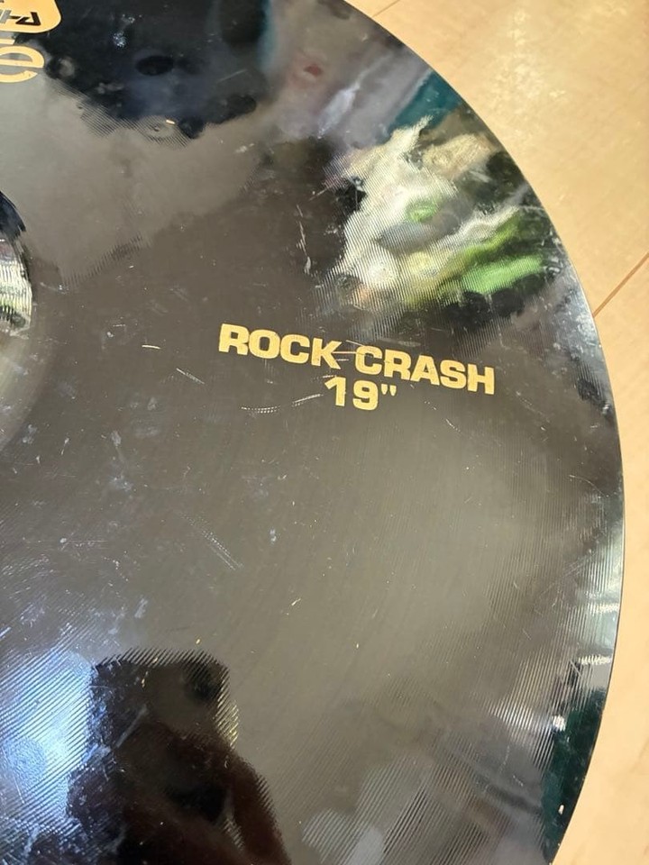 Paiste Alpha Rock Crash 19 Inch Slipknot Logo Cymbal with Power and ...
