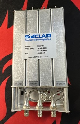 Sinclair MR354B-2 Duplexer - UHF - DMR - 460/465 MHz - Motorola XPR ...