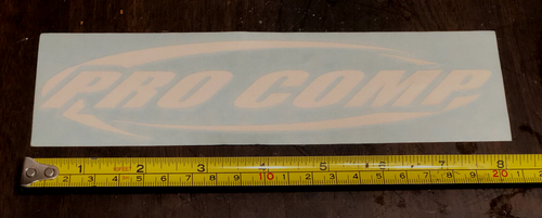 PRO COMP DECAL STICKER “die cut” white offroad racing overland trails ...